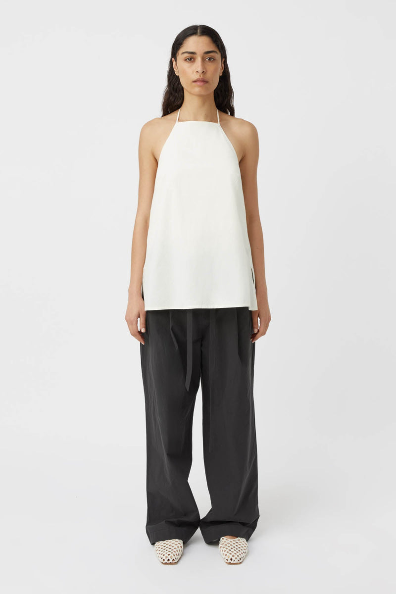 Gill Halterneck Stonewash Top in Ivory - CAMILLA AND MARC® C&M