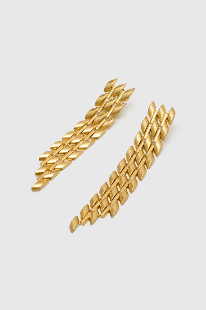 Stokes Drop Link Earrings in Gold - CAMILLA AND MARC® C&M